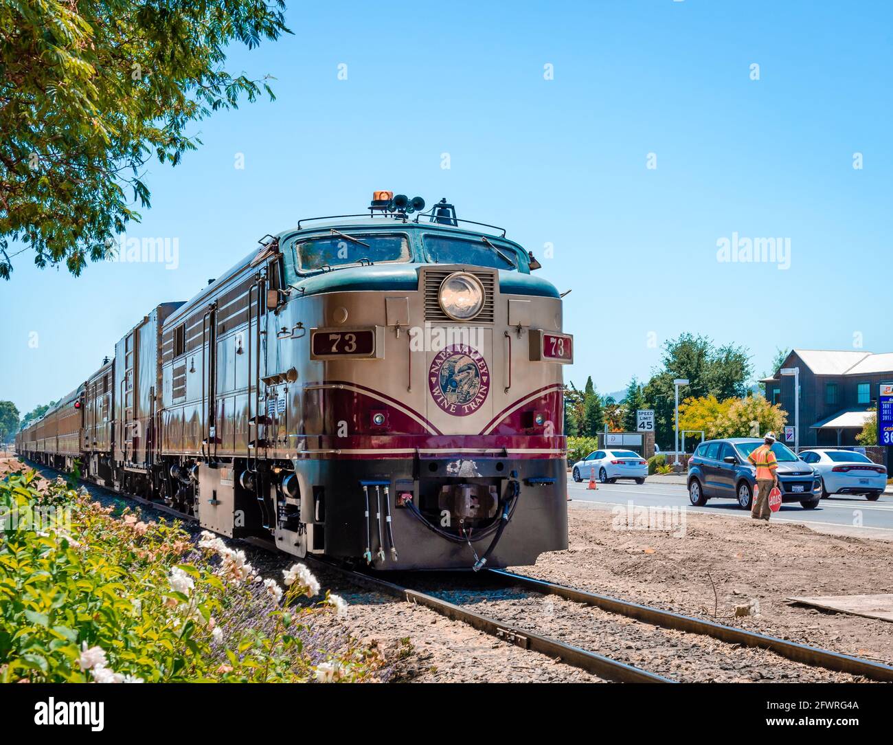 The Napa Valley Wine Train. It's a privately-operated excursion train ...
