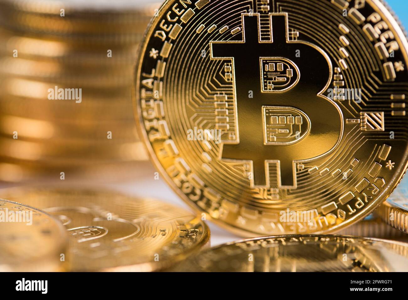Bitcoins and new virtual money concept, financial chart Stock Photo - Alamy