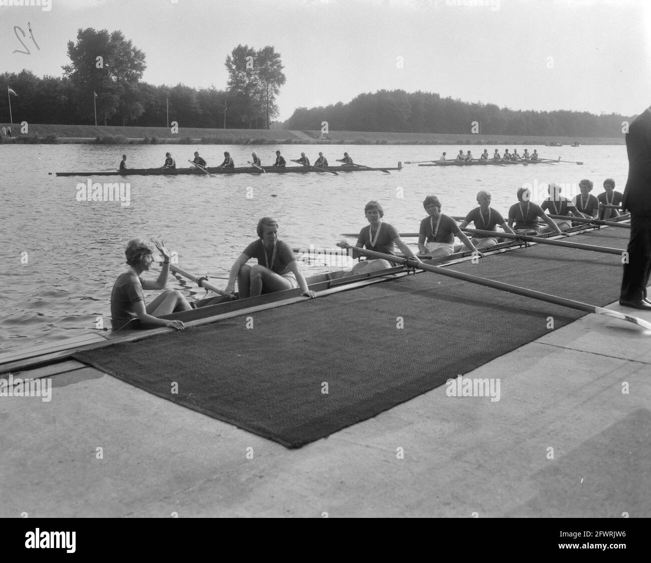 Dutch Ladies Eight, August 27, 1966, championships, rowing, The ...