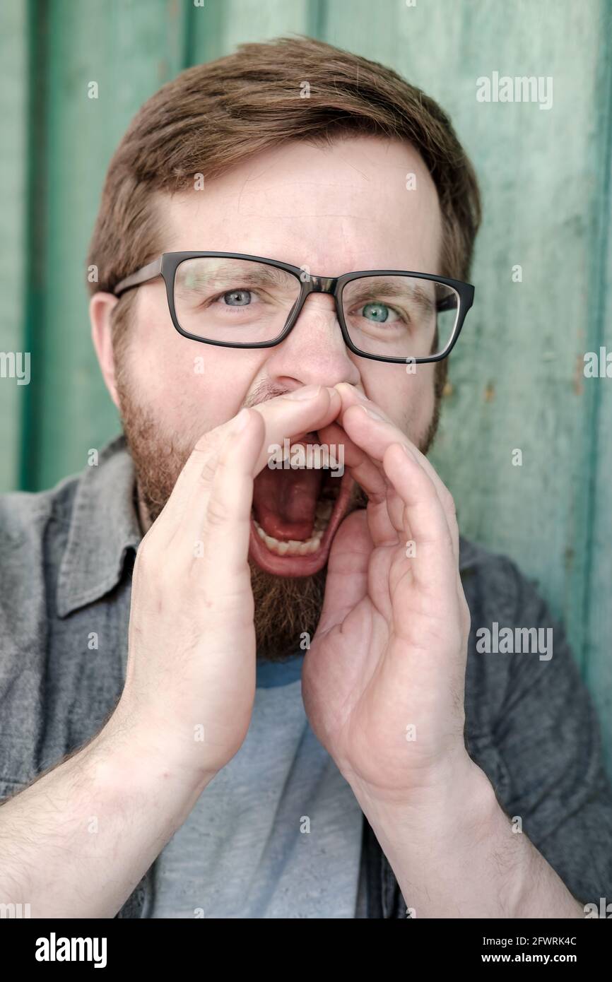 Adult with wide open mouth hi-res stock photography and images - Alamy