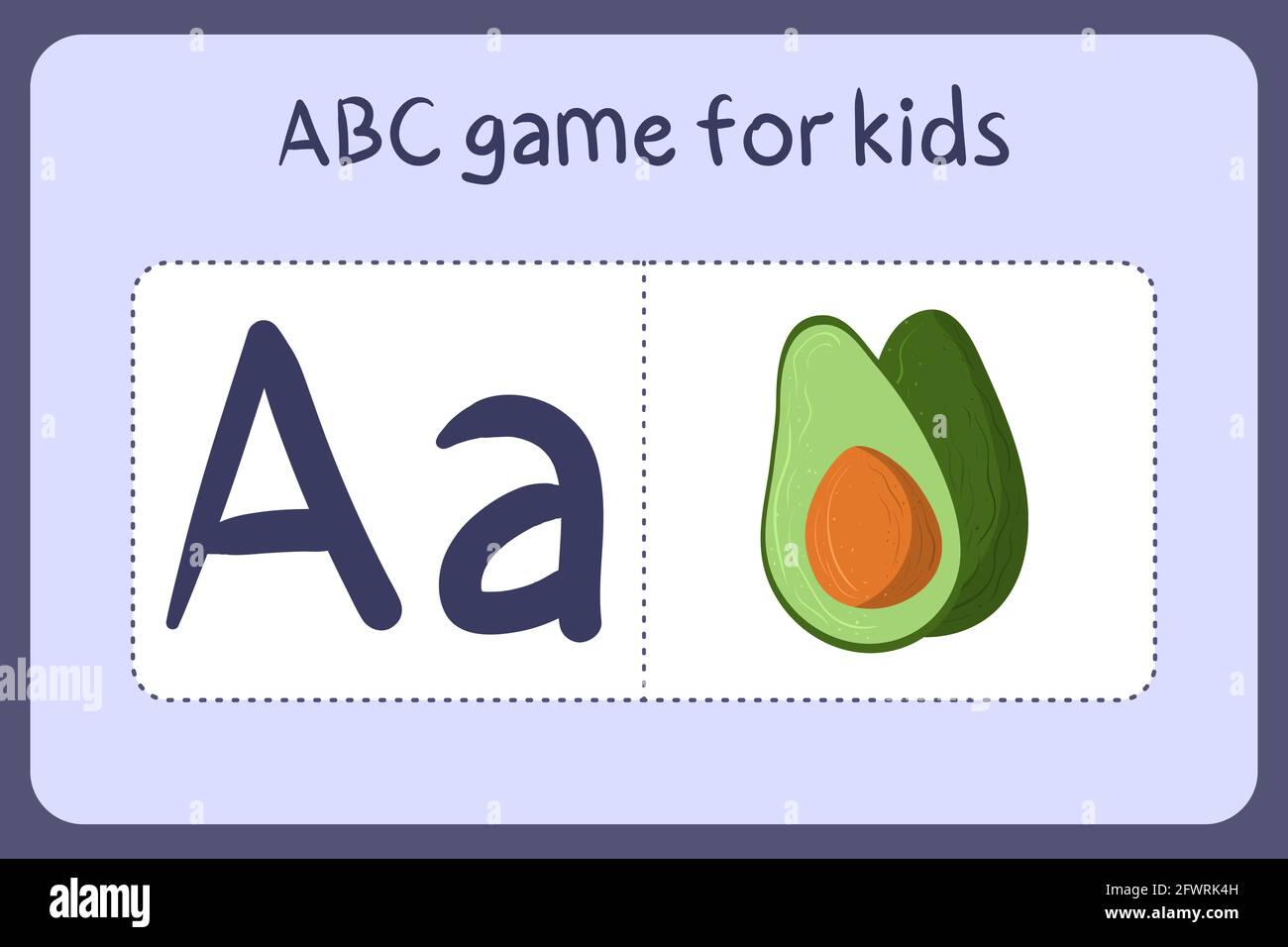 Cute funny avocado play Stock Vector Images - Alamy