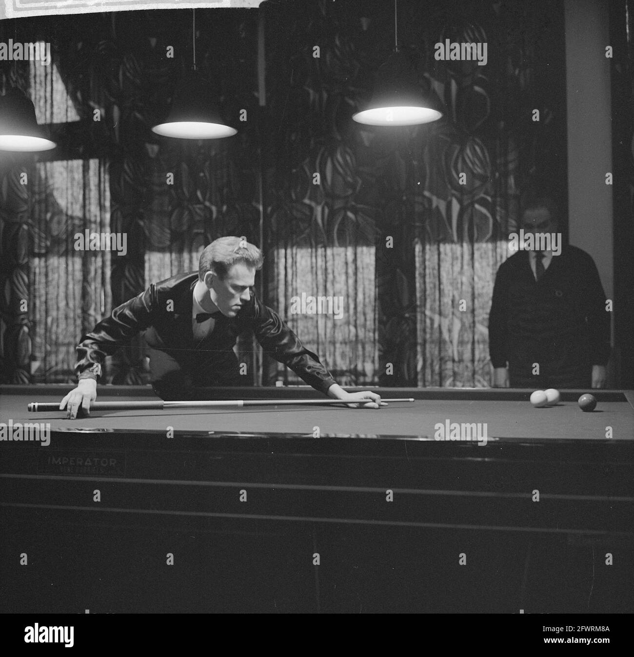 Dutch national championships billiards 47 1 Black and White Stock ...