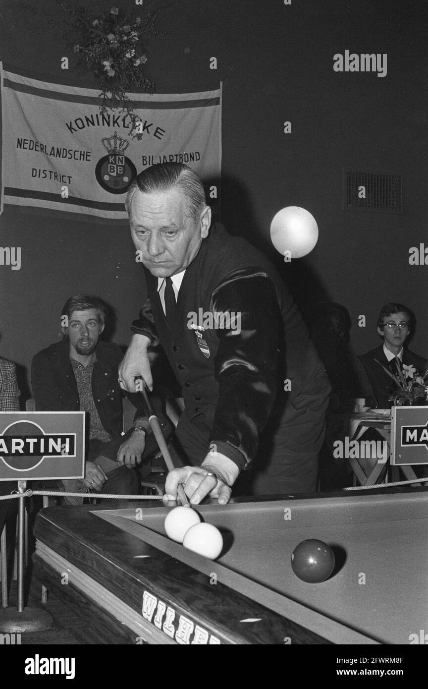 Dutch Championships billiards bandsticks in Utrecht no. 10, 11 Tegelaar ...
