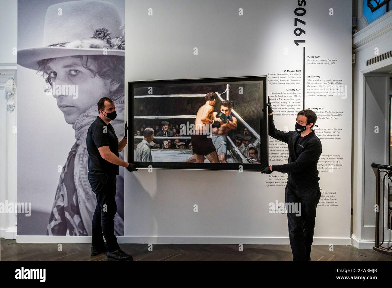 London, UK. 23rd May, 2021. Boxing Action Shot - Bob Dylan: 60 Years of ...