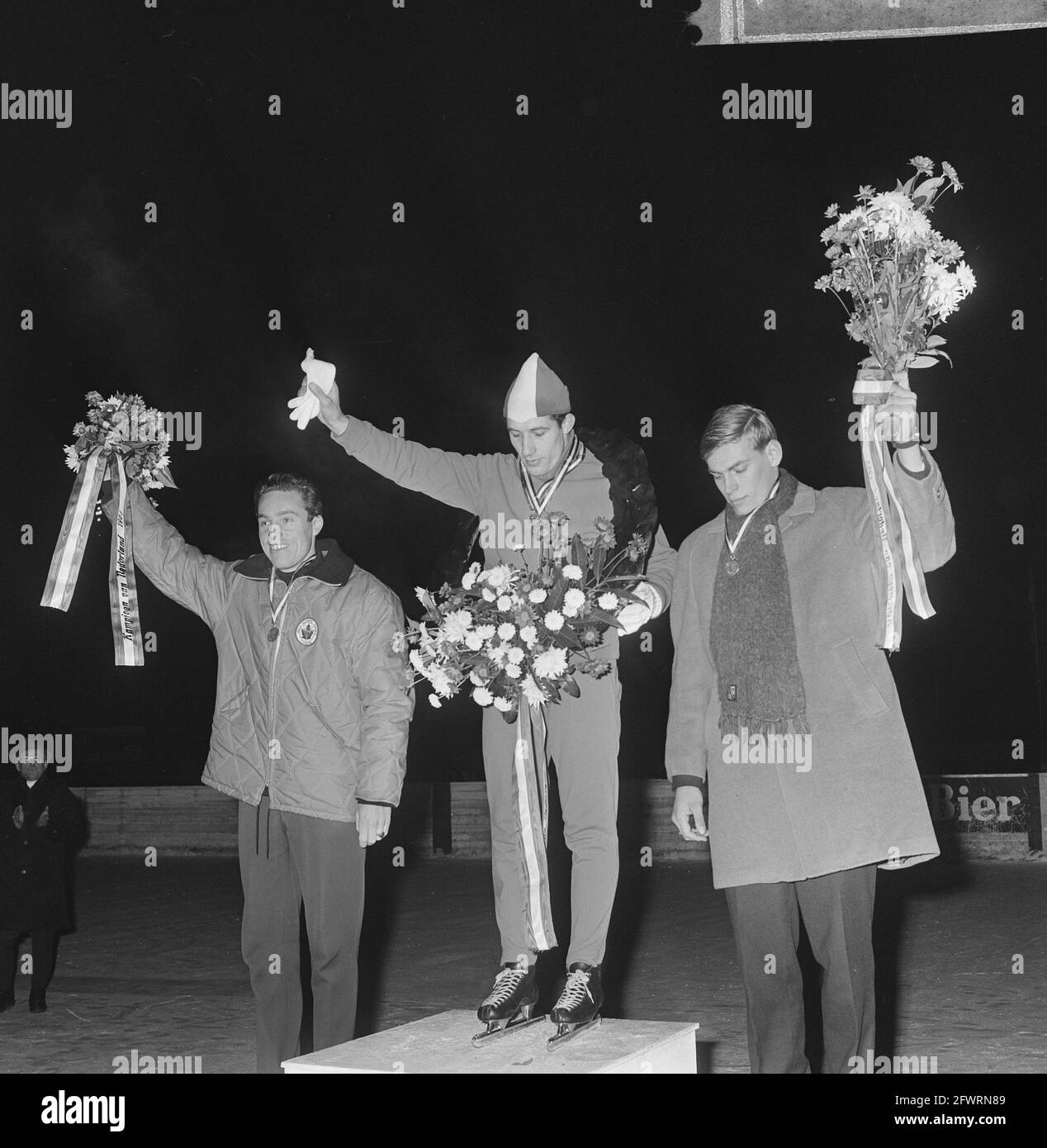 Dutch championships speed skating men allround in Deventer. Honorary ...