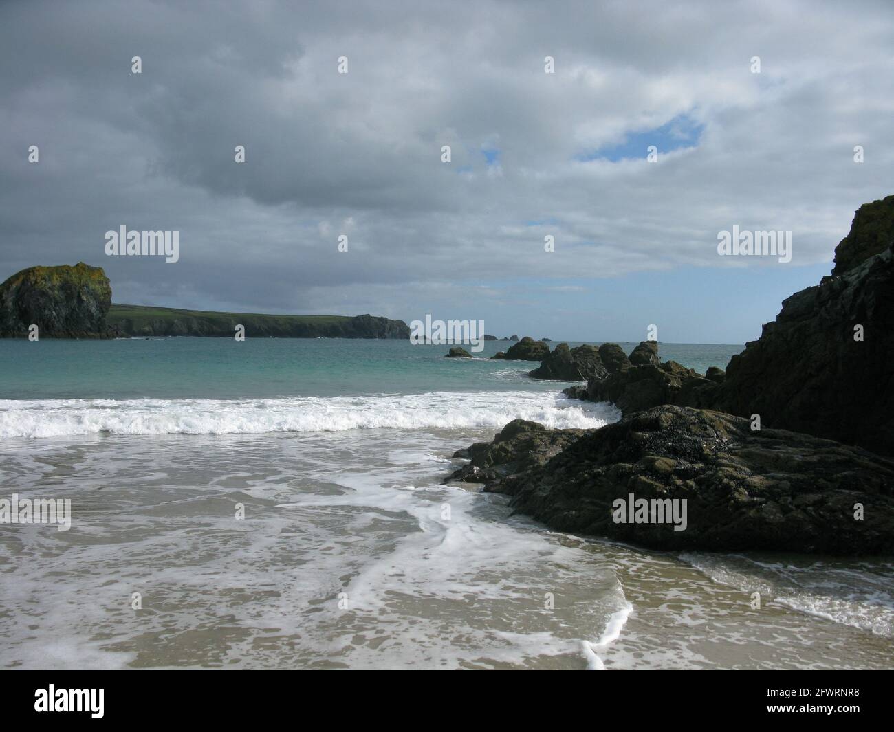 South west coast path. South Cornwall. West country. England. UK Stock ...
