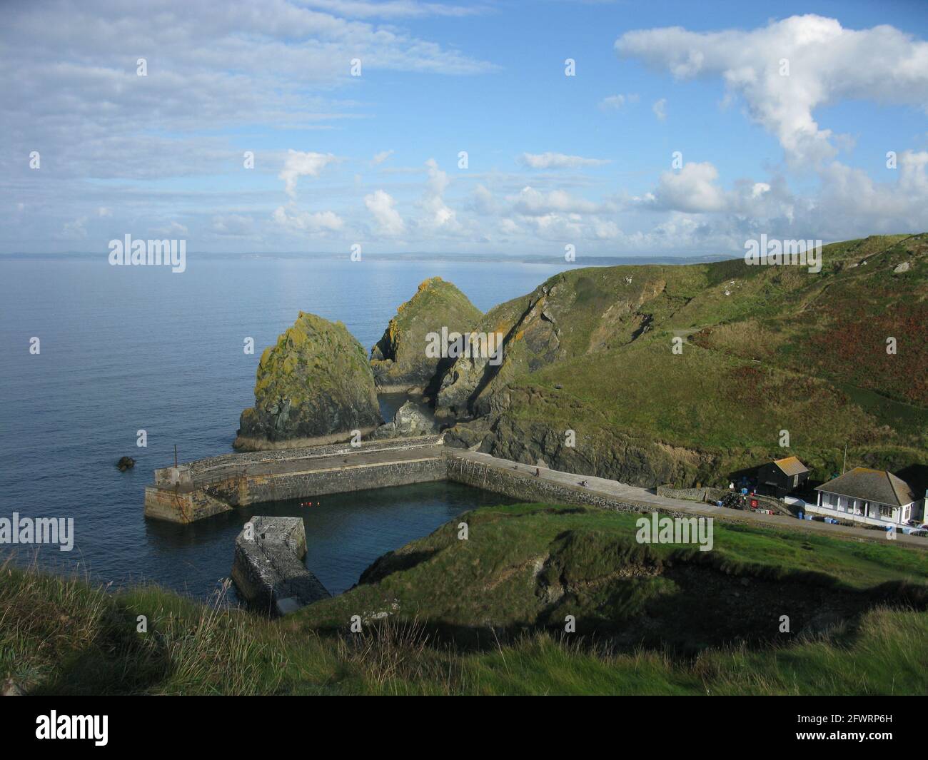 South west coast path. South Cornwall. West country. England. UK Stock ...