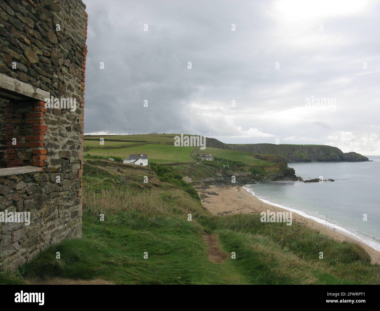 South west coast path. South Cornwall. West country. England. UK Stock ...
