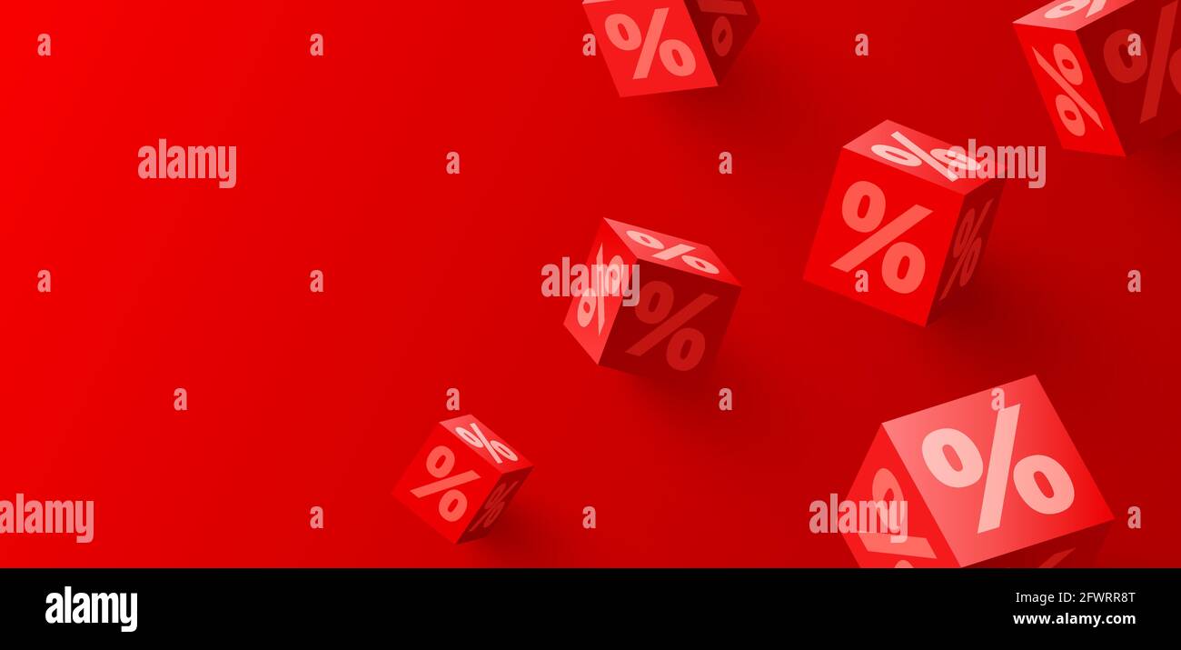 Great discount. Mega Sale banner or poster design on bright red ...