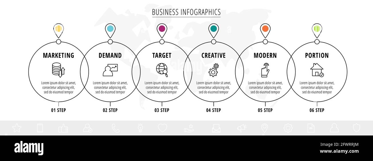 6 lines infographic hi-res stock photography and images - Alamy