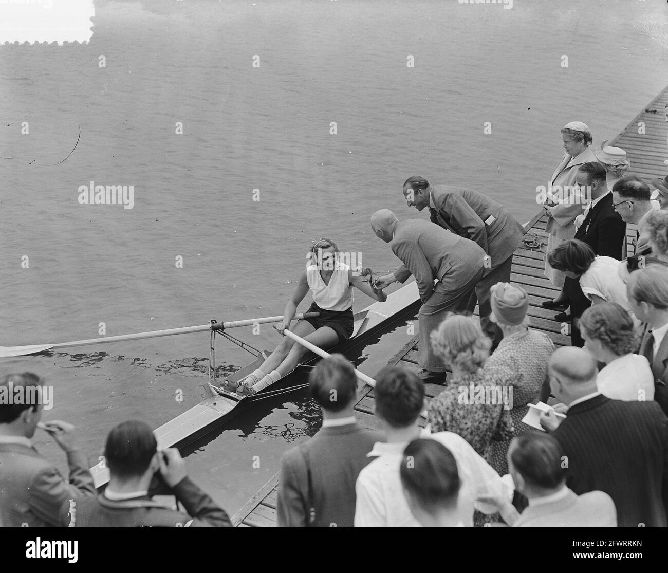 Dutch rowing championships on the Bosbaan: rower Agnes Reuter, July 29 ...