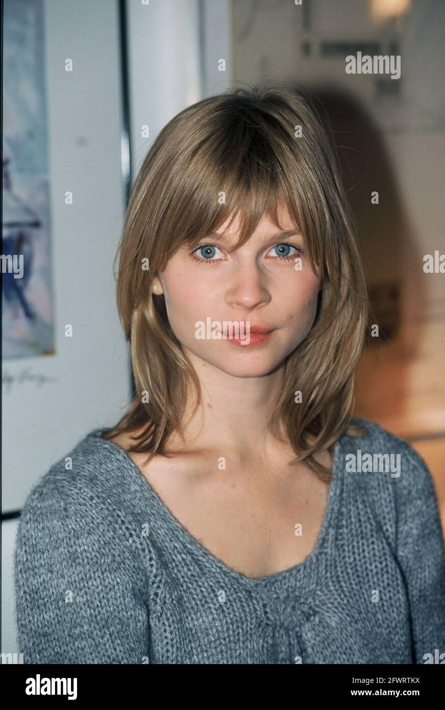 Cologne, Germany. 21st May, 2003. French actress Clemence POESY poses ...