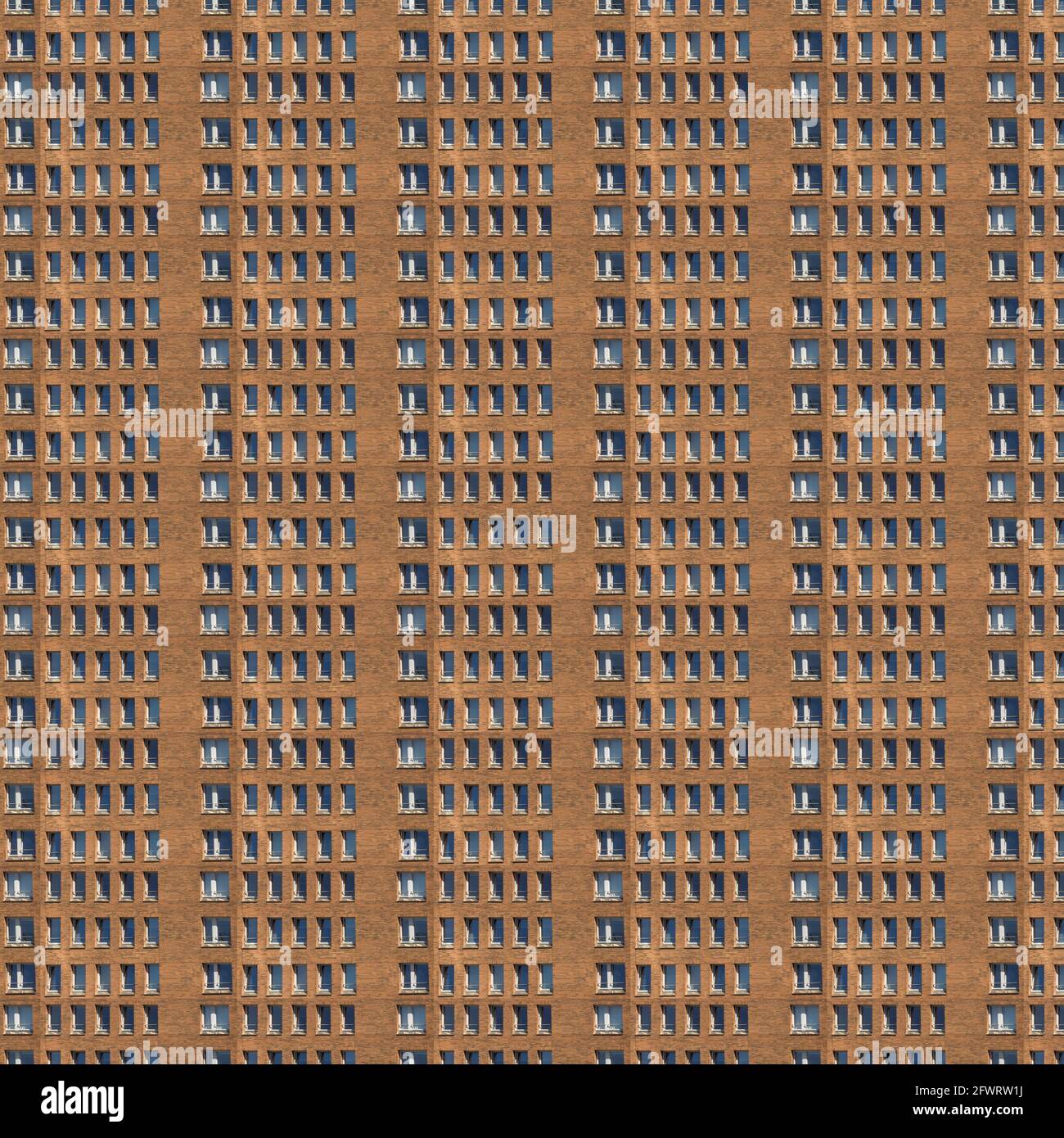 Abstract surreal composition to a huge complex of a skyscraper with a ...