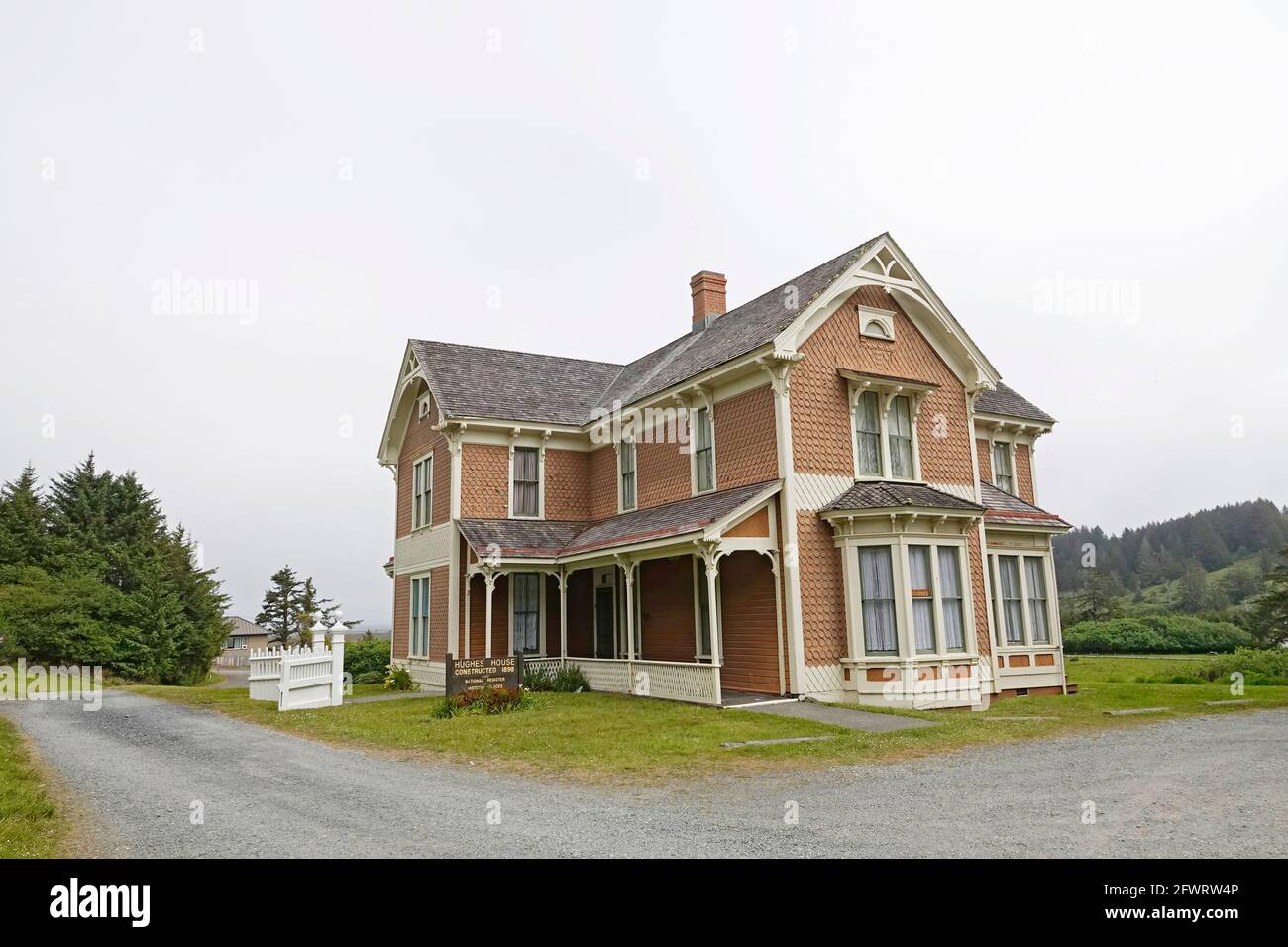 A view of the Hughes House, constructed in 1898 for a pioneer dairy ...