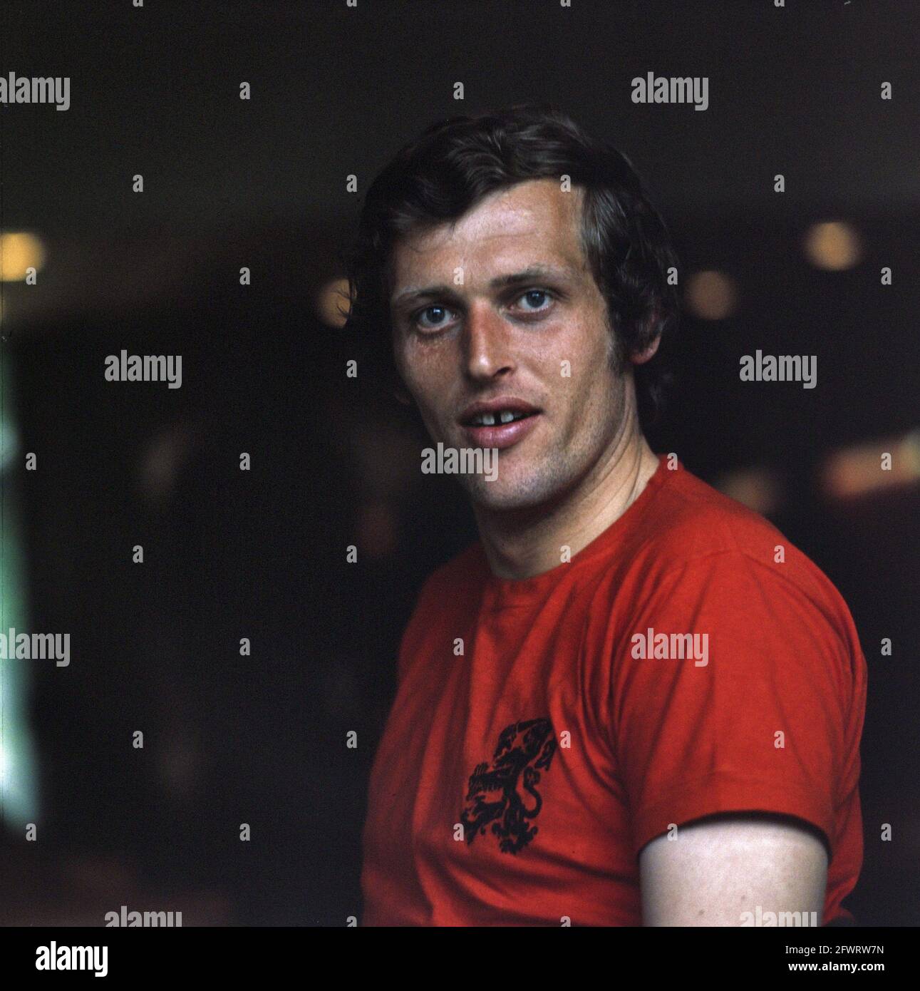 Dutch soccer players; Piet Keizer, April 30, 1974, portraits, soccer ...