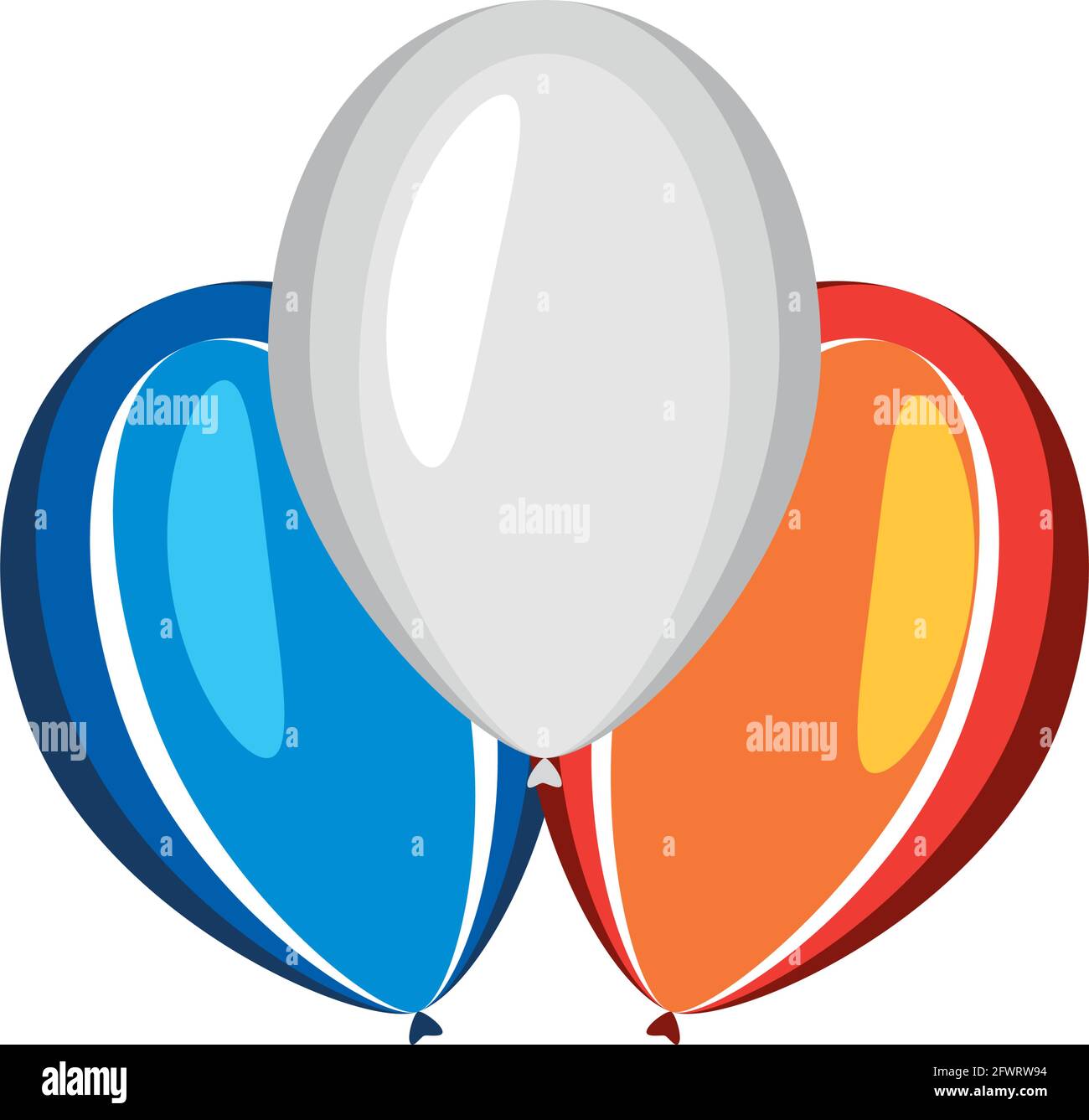 balloons french flag color Stock Vector Image & Art - Alamy