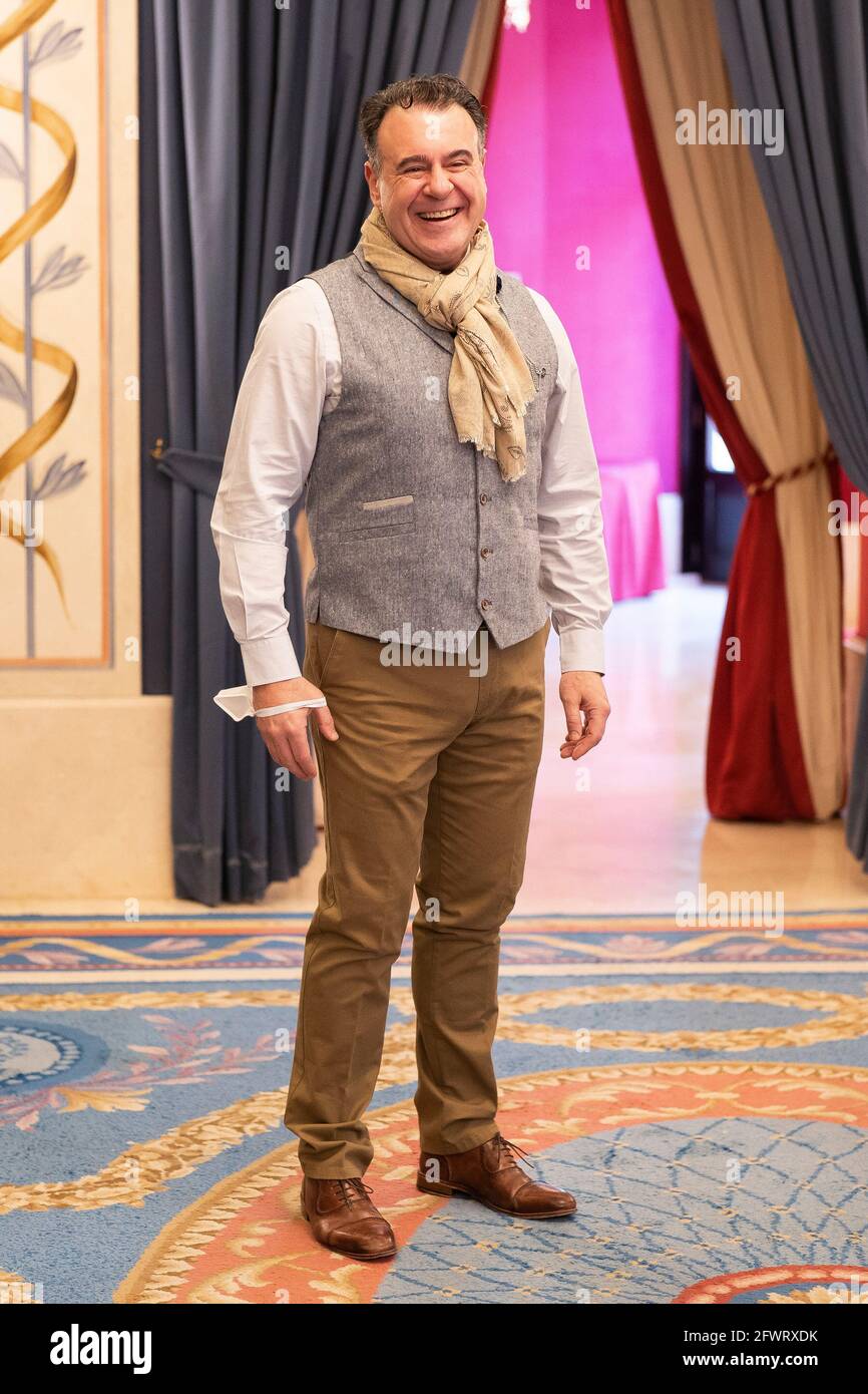 Madrid, Spain. 24th May, 2021. Singer Carlos Alvarez during the ...