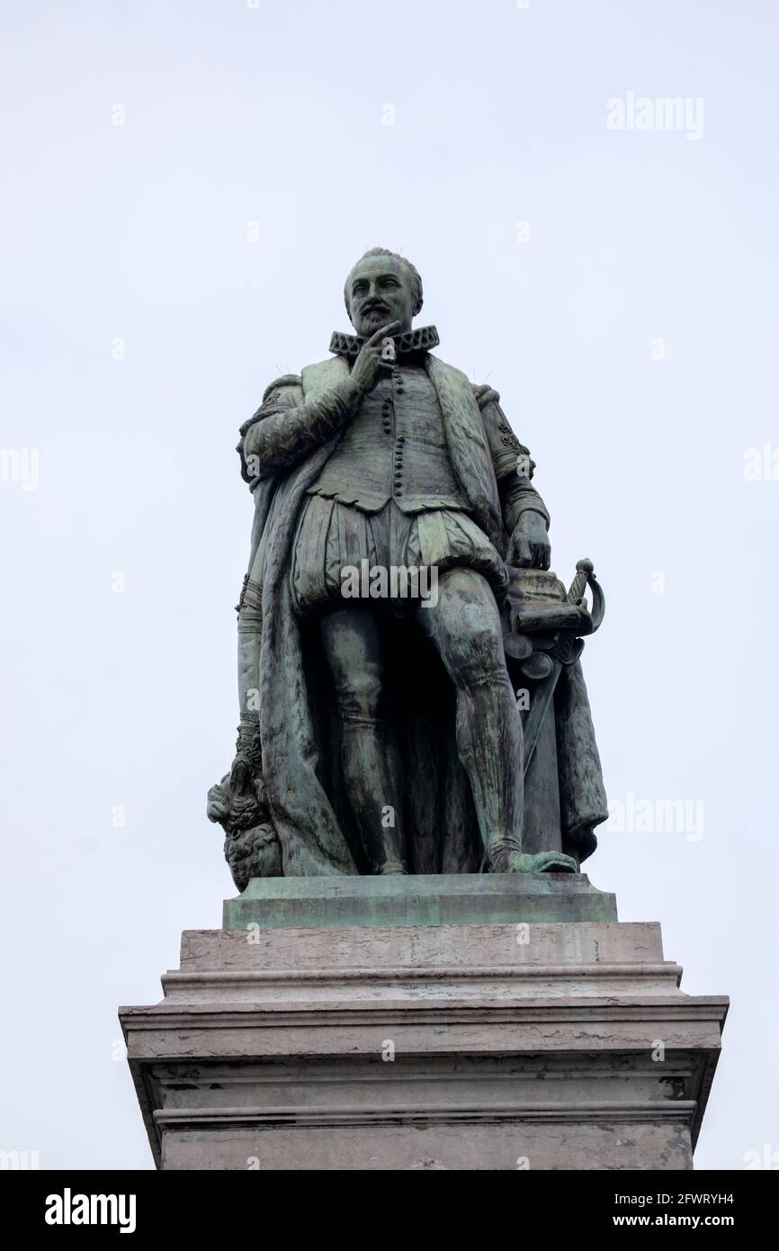 Statue Willem The First At The Hague The Netherlands 28-12-2019 Stock ...