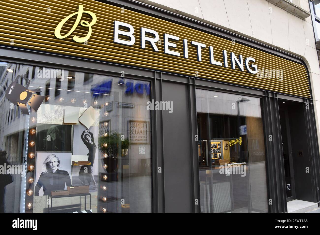 Cologne, Germany. 23rd May, 2021. Logo, lettering of the Swiss watch ...