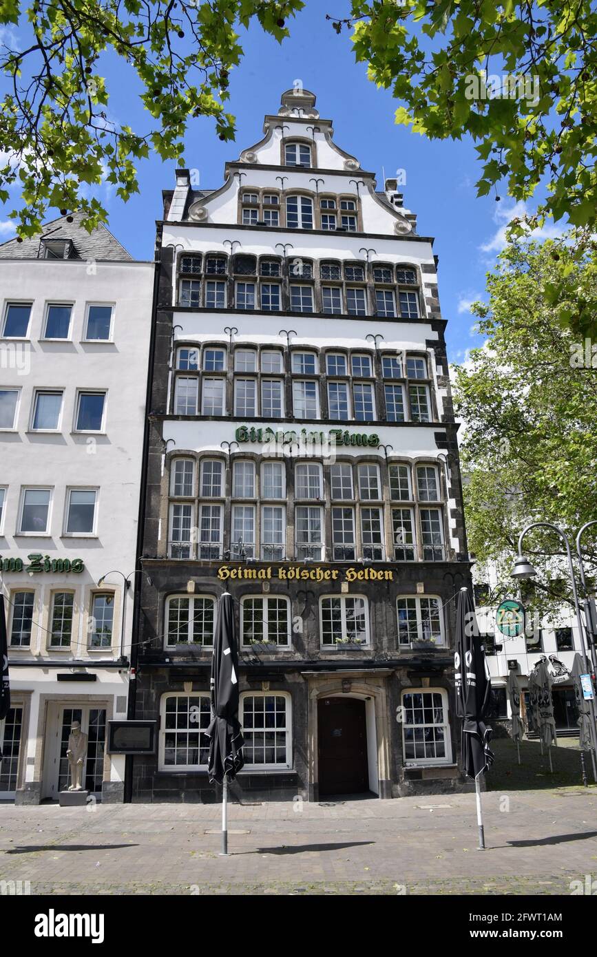 Cologne, Germany. 23rd May, 2021. Logo, lettering of the restaurant ...