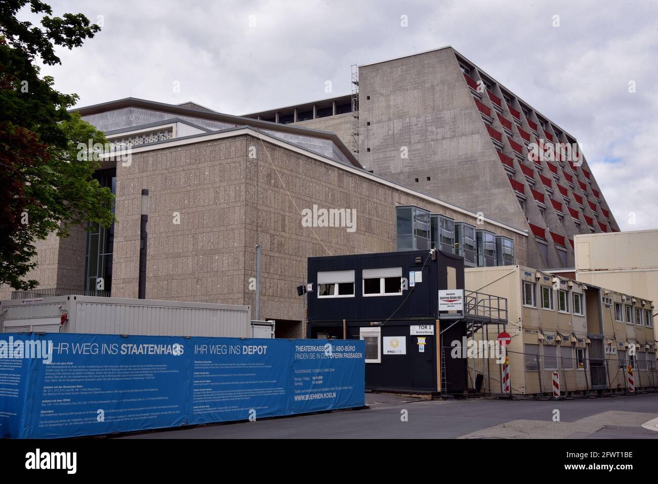 Cologne, Germany. 23rd May, 2021. Construction site Bühnen der Stadt ...
