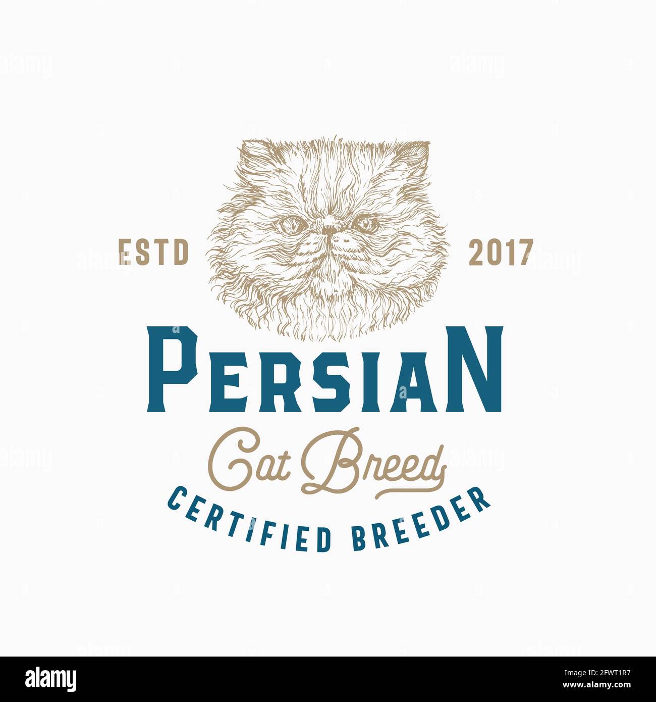 Persian Cat Logo Catsbae Alhumdulilah Catsbae Official Logo