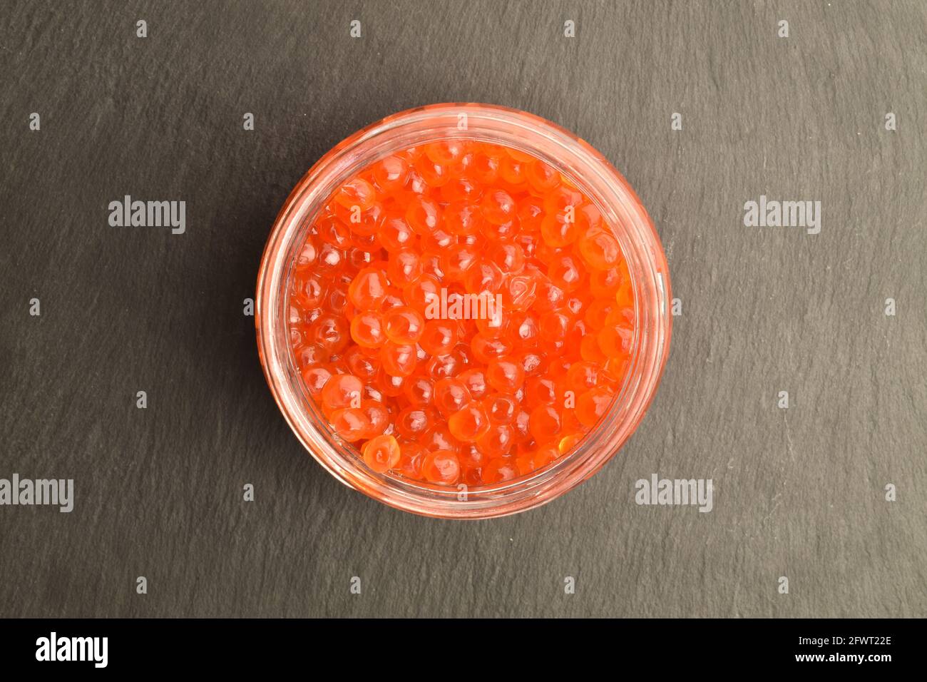 Red caviar on slate hi-res stock photography and images - Alamy
