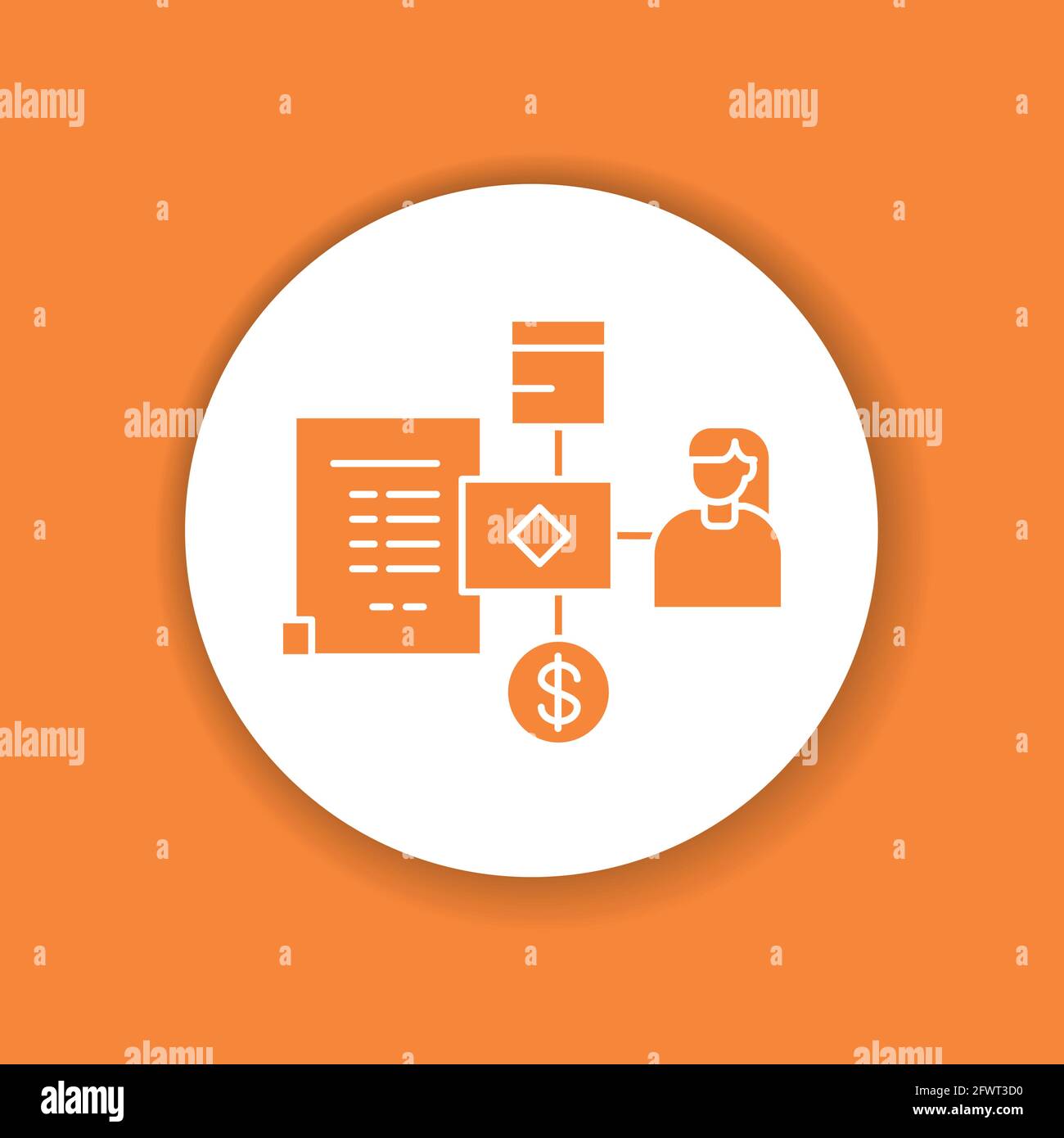 Brand equity color glyph icon. Pictogram for web page, mobile app ...