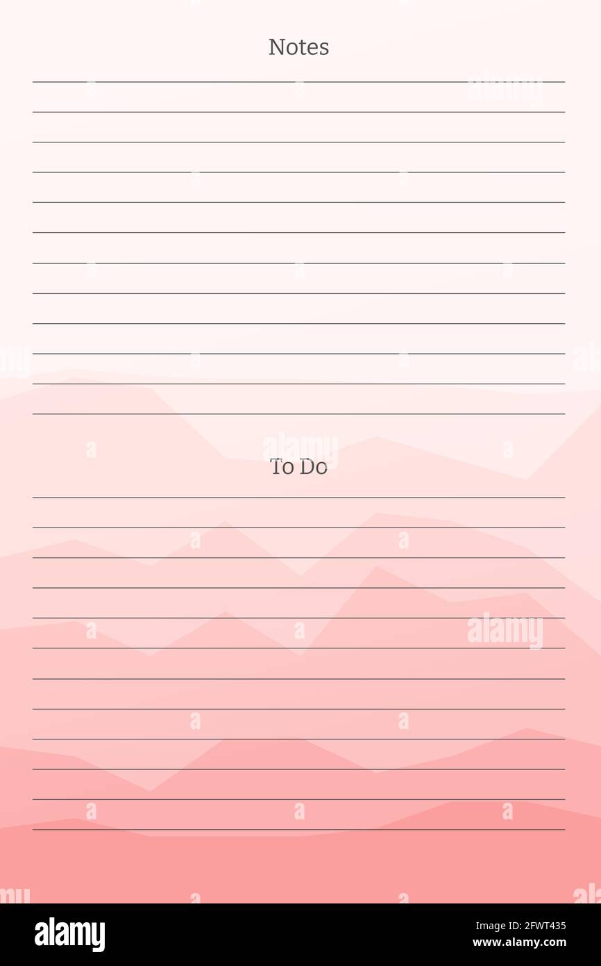 to do tasks list and notes with column and row lining. planner template ...