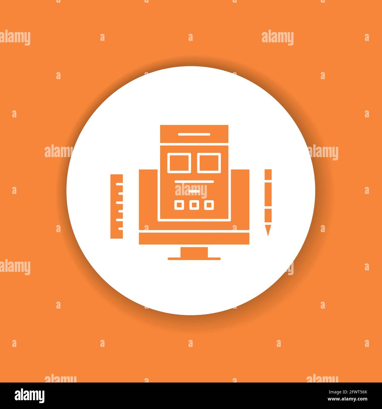 Graphic design courses color glyph icon. Learning basics design ...