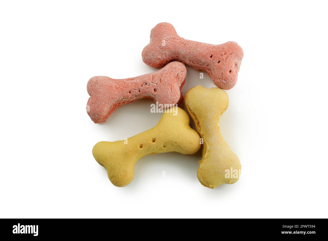 Dry pet feed isolated on white background Stock Photo - Alamy