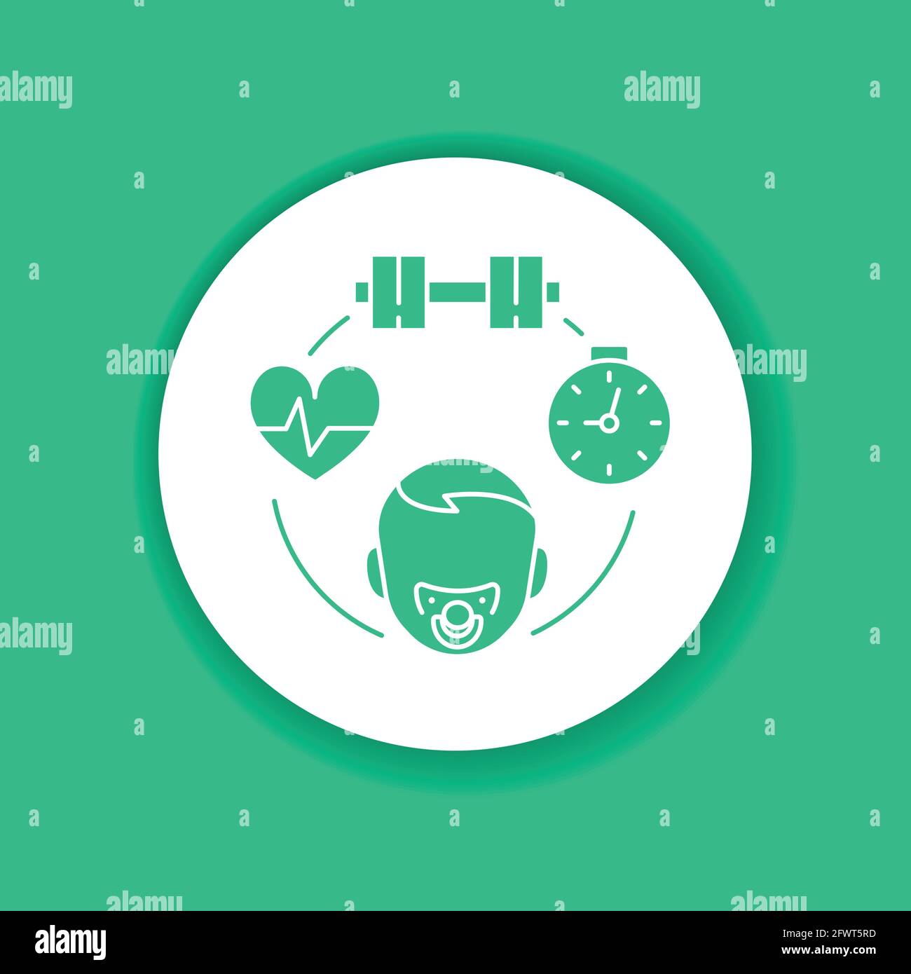 Child in physical therapy Stock Vector Images - Alamy