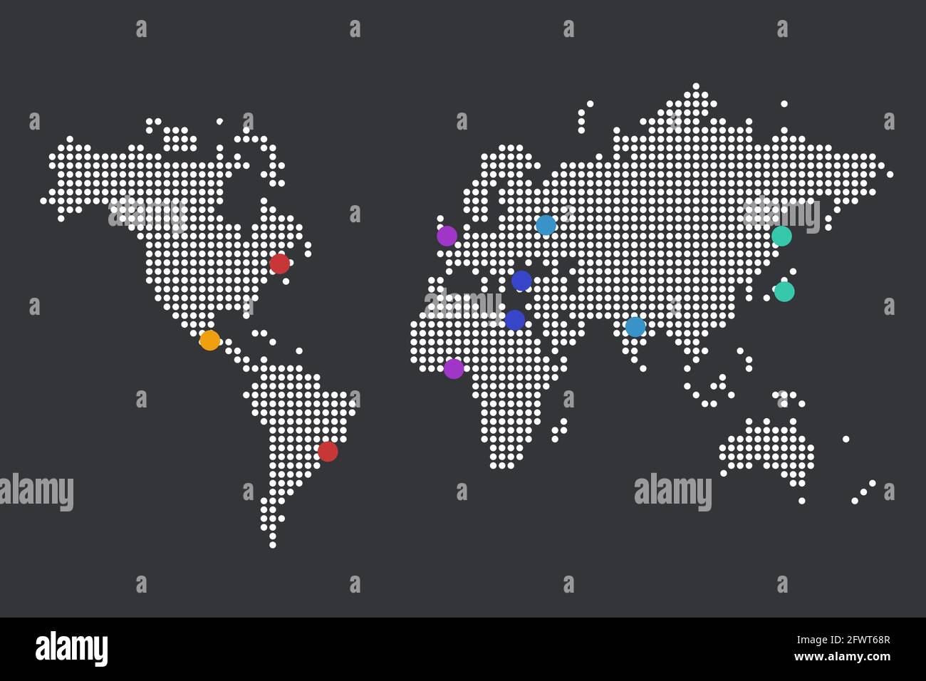 Cities in the world Stock Vector Images - Alamy