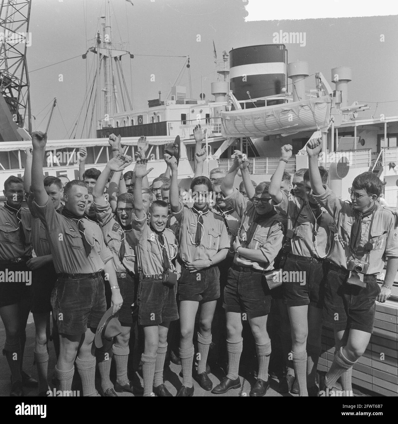 25 Dutch Boy Scouts left for Suriname with Ms. Oranjestad, July 16 ...