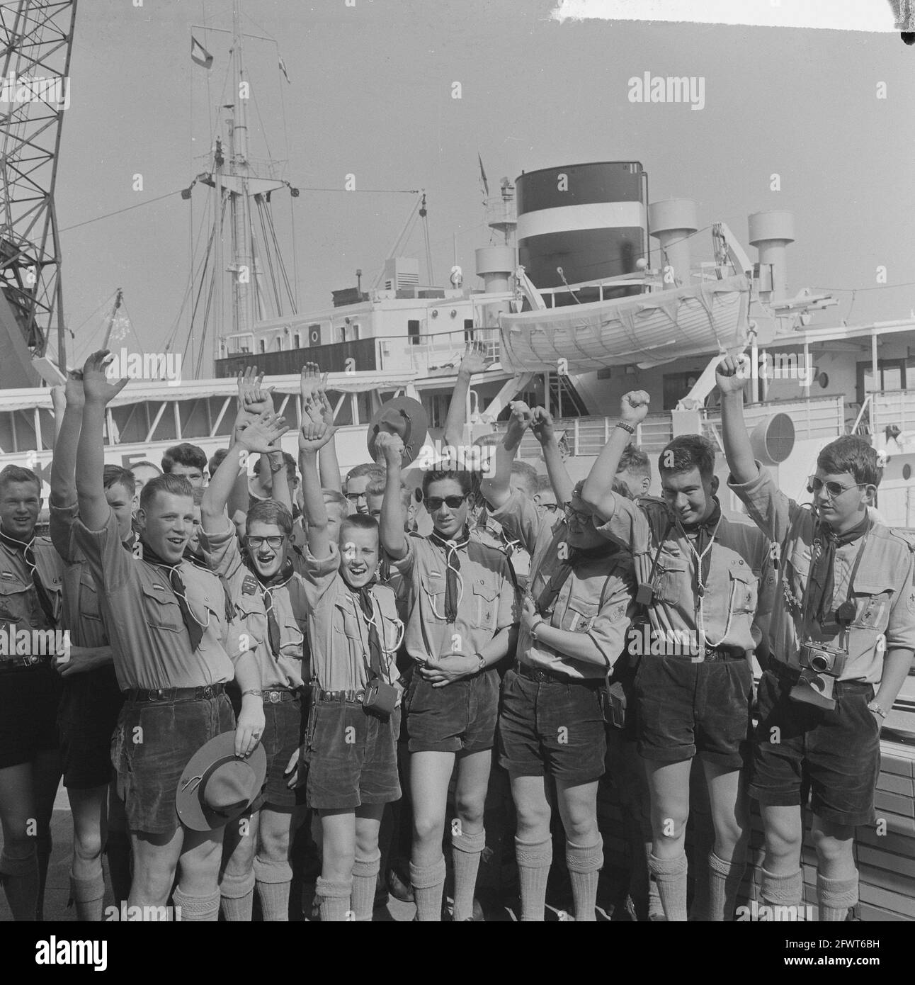 25 Dutch Boy Scouts left for Suriname with Ms. Oranjestad, July 16 ...