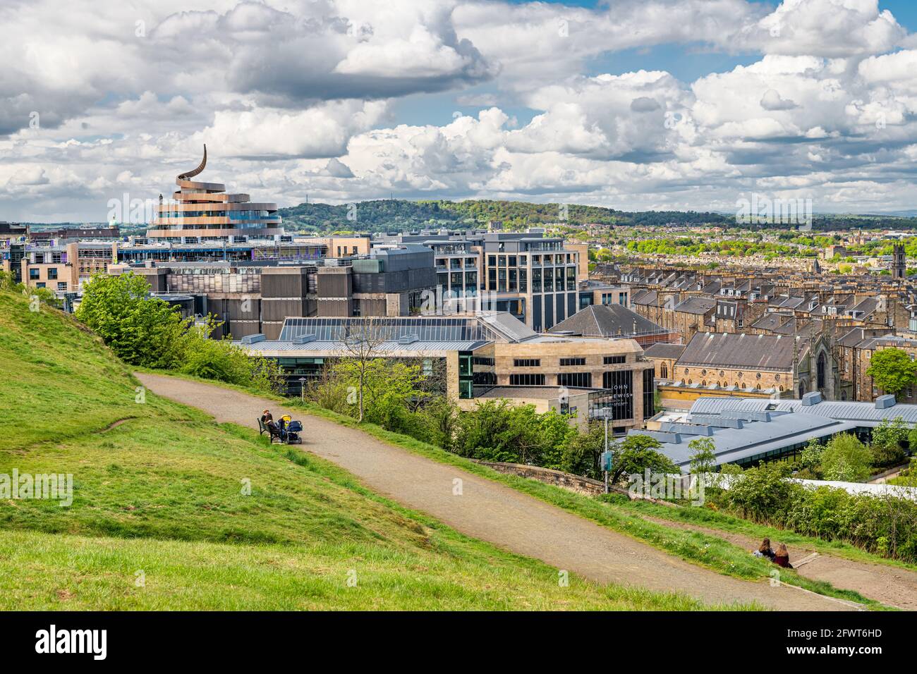 View of Edinburgh Skyline including the new St James Quarter building ...