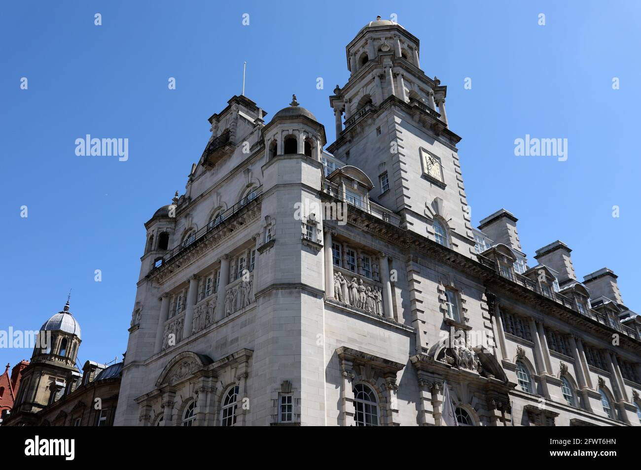 Architectural detail of the Aloft Liverpool Hotel building which was ...