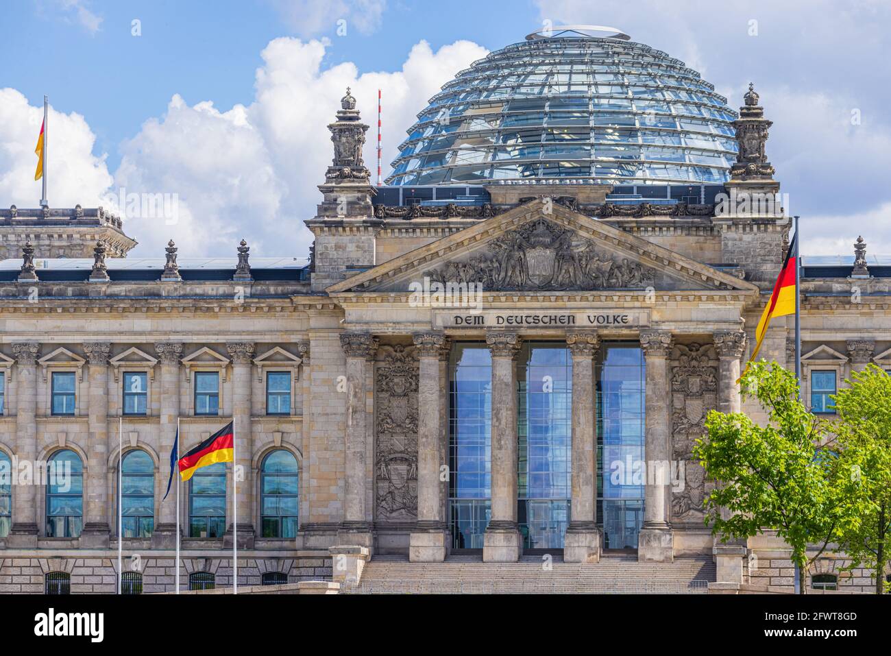 Reichstag building, seat of the German Parliament in Berlin, Germany ...