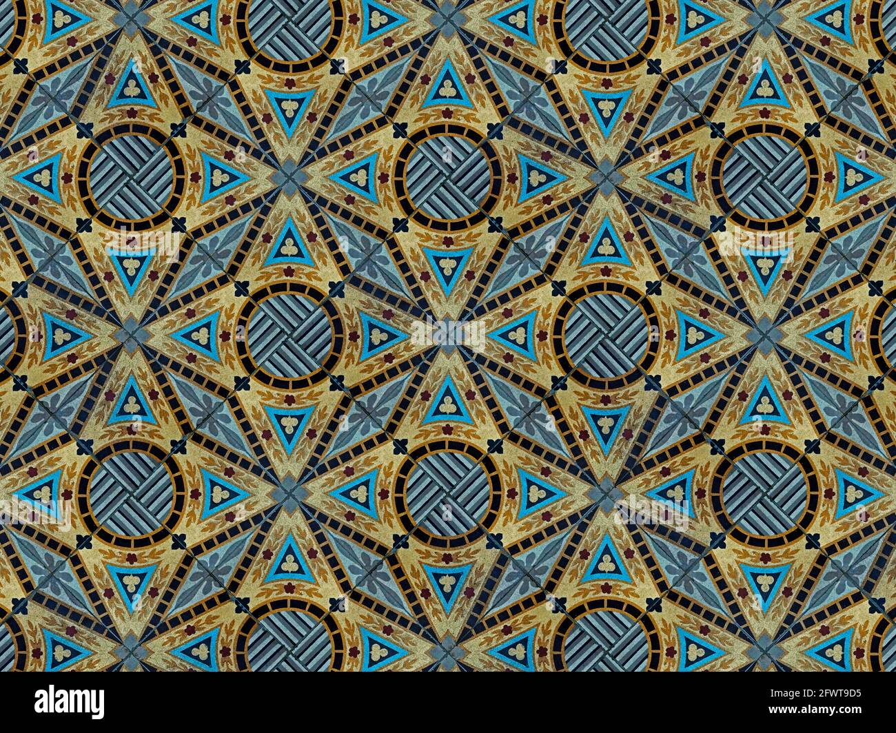 Ancient hydraulic tiles pattern background Stock Photo - Alamy