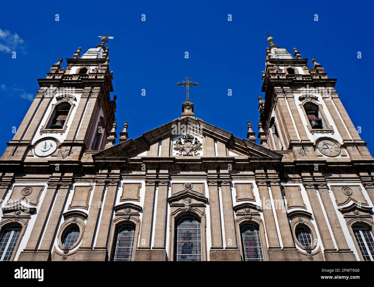 Candelaria Church facade (Igreja de Nossa Senhora da Candelária Stock ...