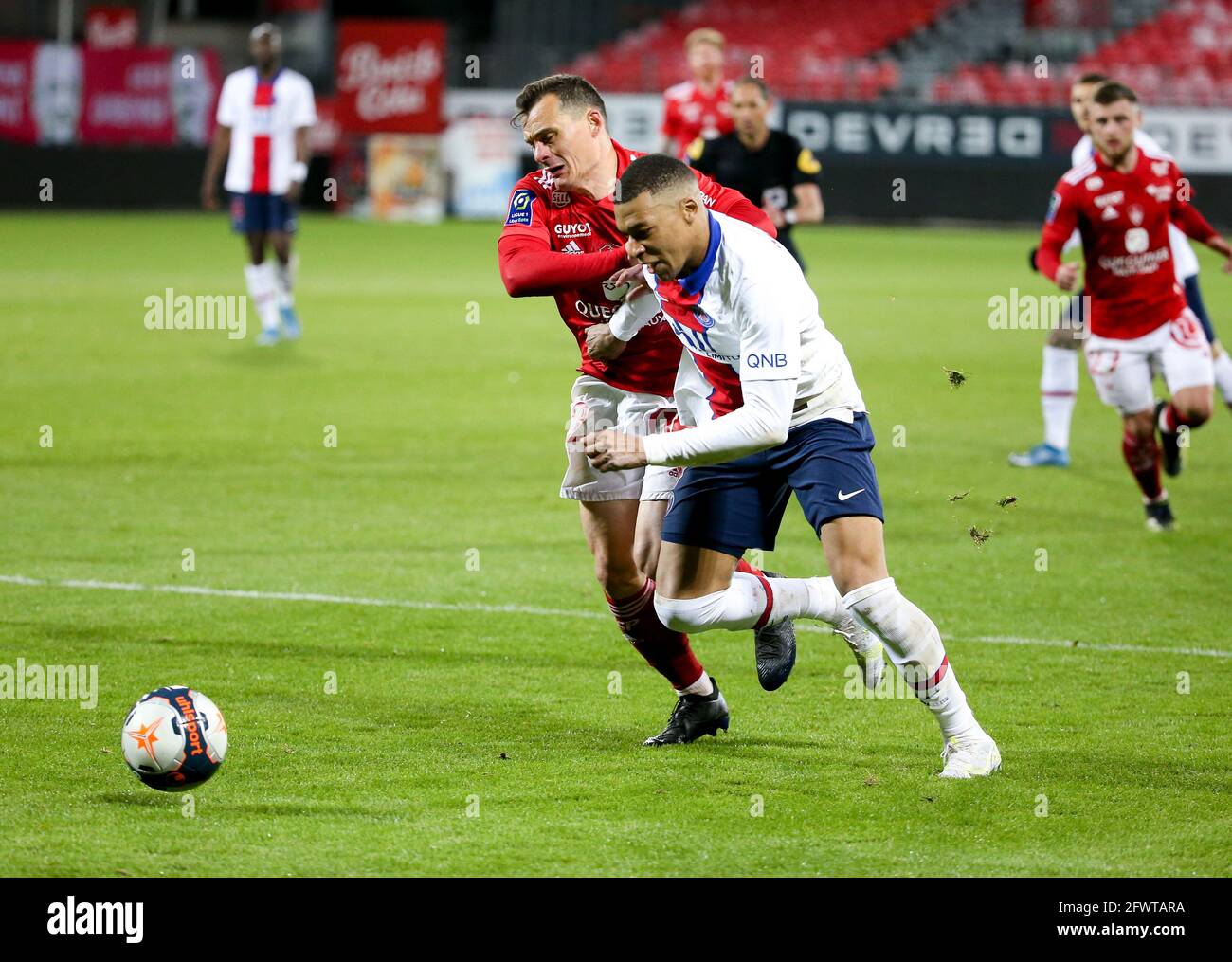 Kylian Mbappe of PSG during the French championship Ligue 1 football ...