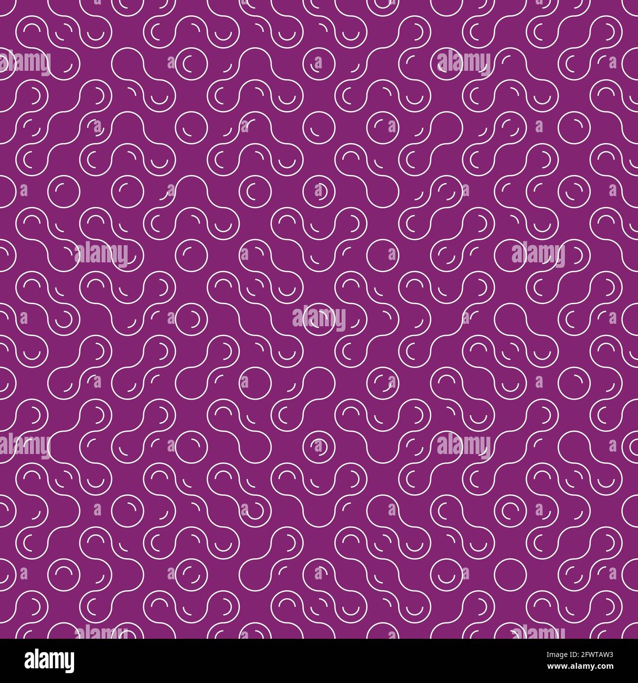 Abstract seamless pattern vector background. Circle line minimal ...