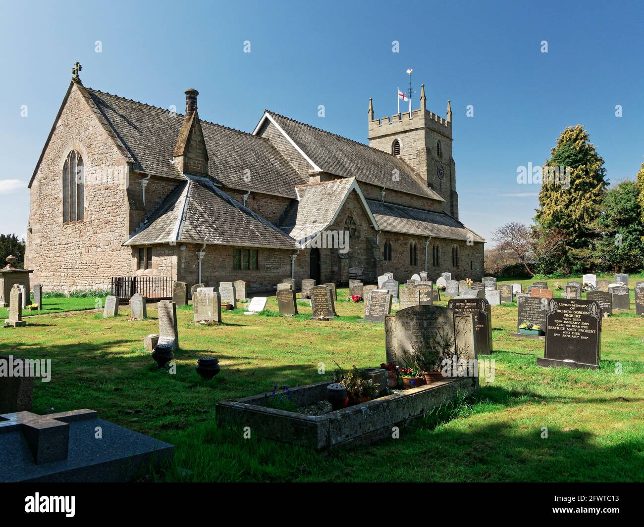 Burghill church dates from the 12th century though evidence exists of ...