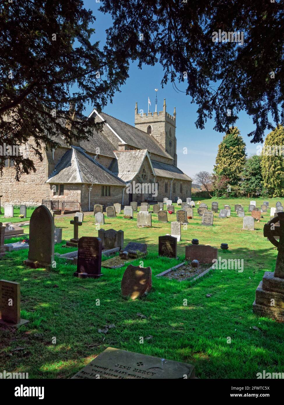 Burghill church dates from the 12th century though evidence exists of ...