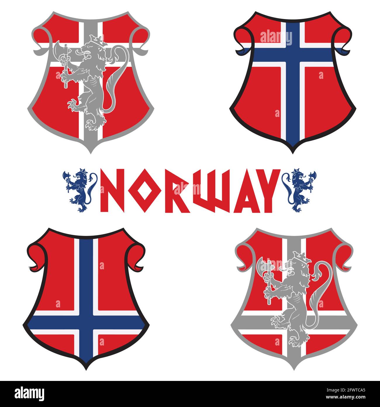 Classic heraldic royal emblem. Vintage heraldic royal lion with a axe ...