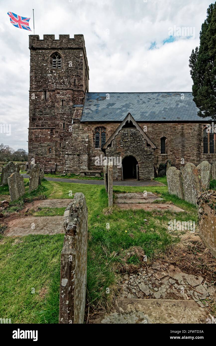 Clodock church, dedicated to St Clydawg, King of Ewias, who was ...