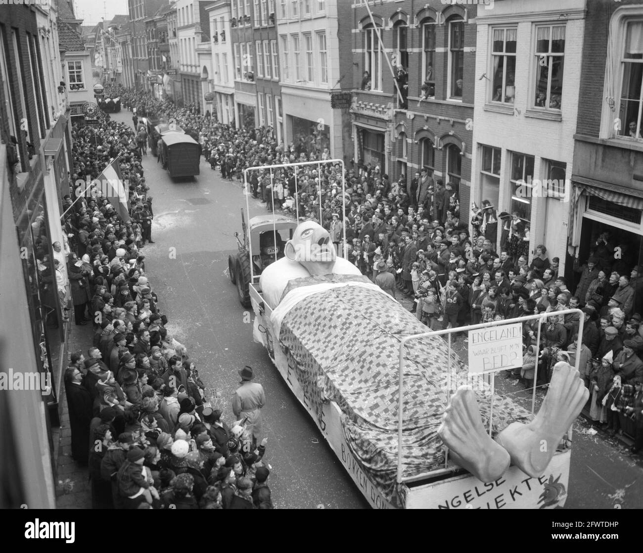 Oeteldonk celebrates carnival, during parade, 10 February 1964 ...