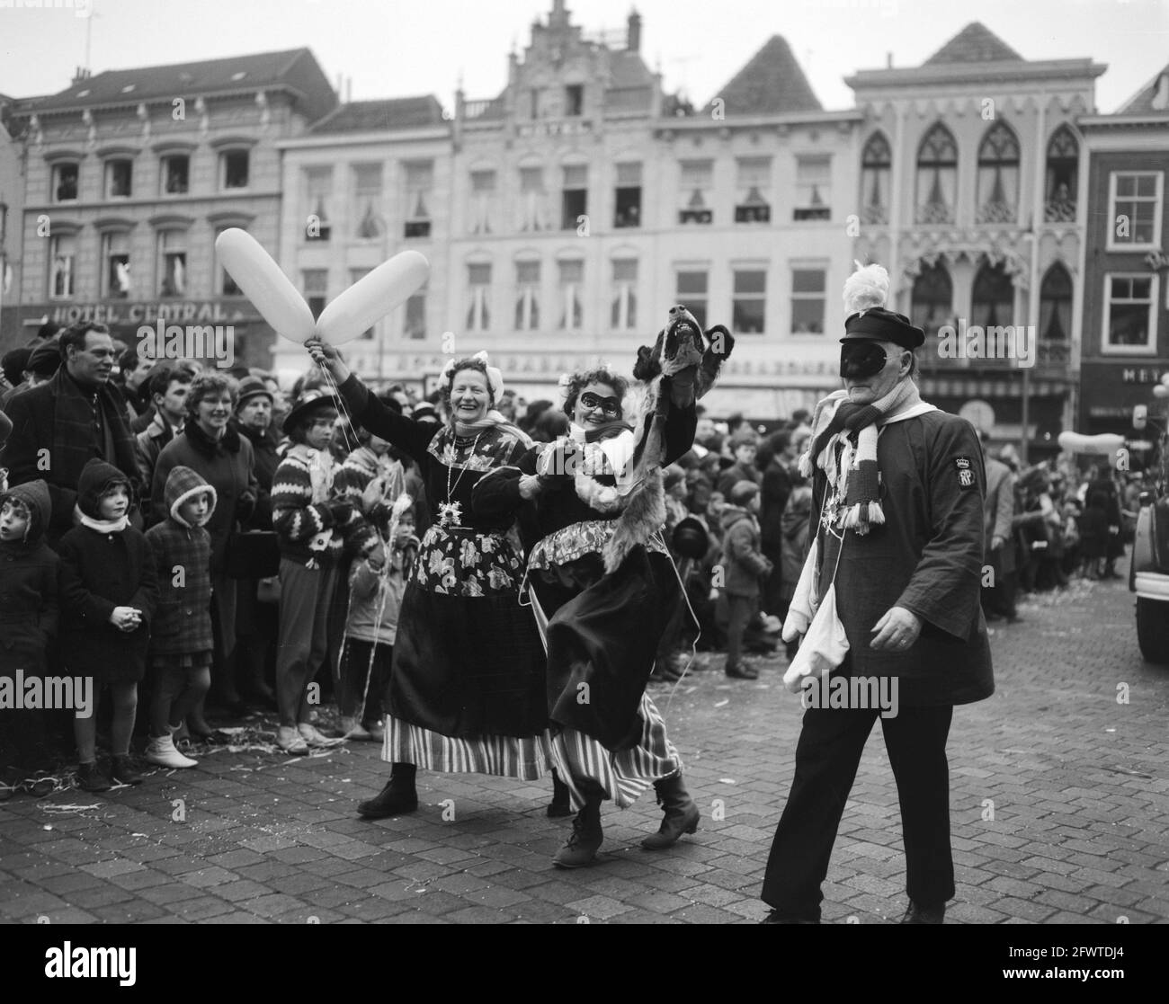Oeteldonk celebrates carnival, during parade, 10 February 1964 ...