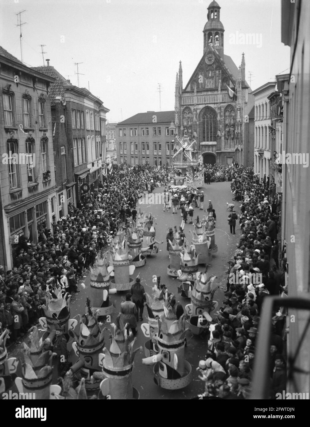 Oeteldonk celebrates carnival, during parade, 10 February 1964 ...