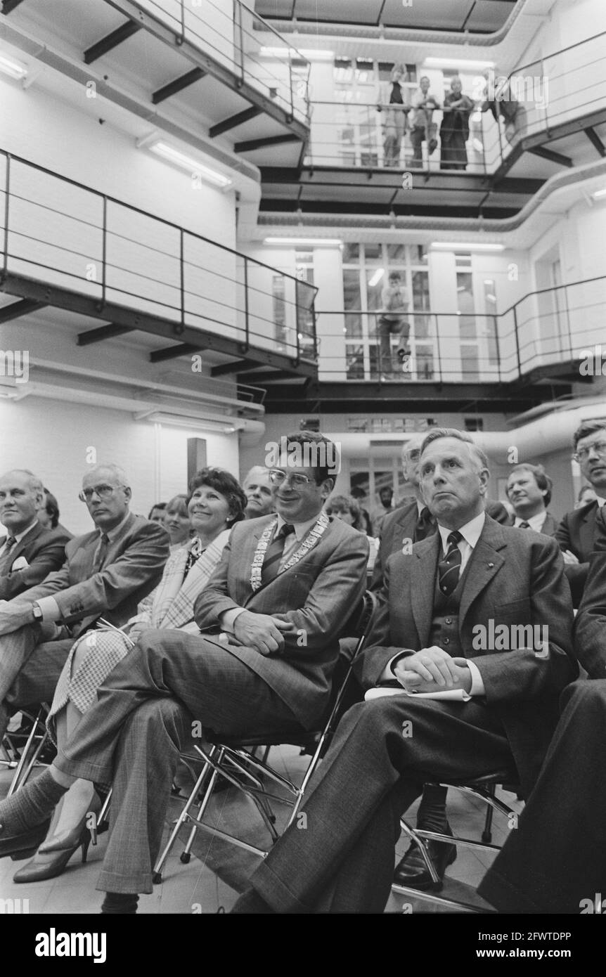 Official inauguration of Havenstraat prison in Amsterdam; from left to ...